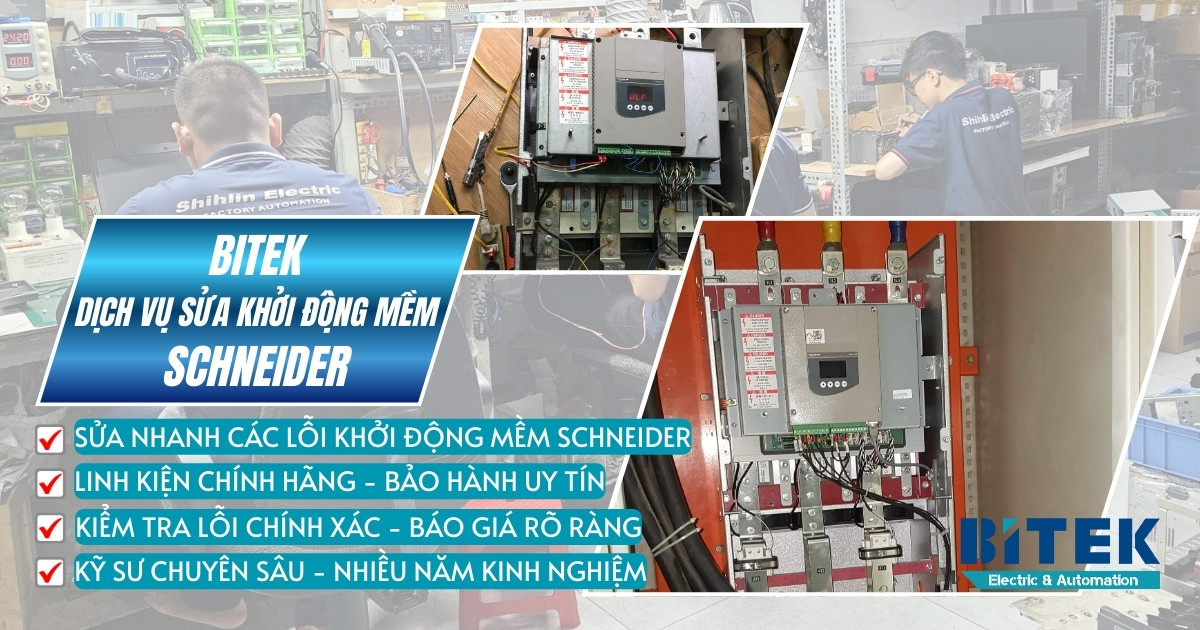 Sửa khởi động mềm Schneider chuyên nghiệp, uy tín | BITEK