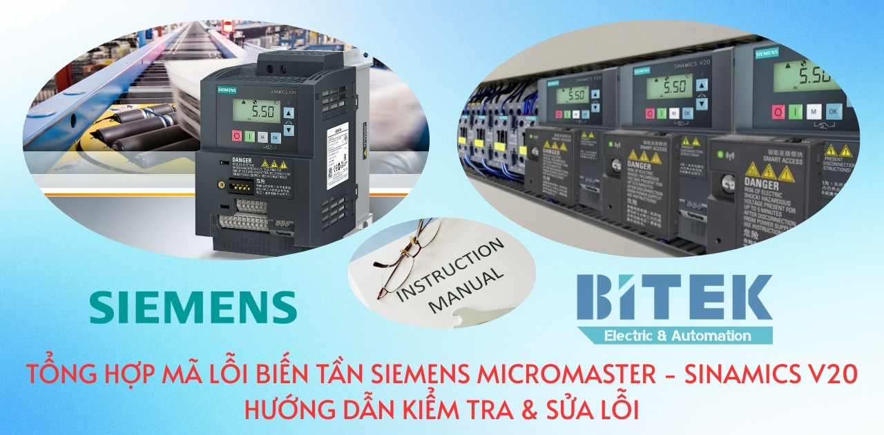 Tổng hợp mã lỗi biến tần Siemens và cách xử lý lỗi - Hướng dẫn kiểm tra ...